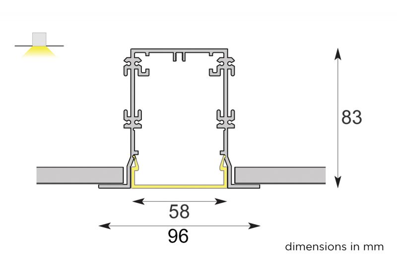 Lightplane Linear Recessed Trim/Trimless | Light Forms