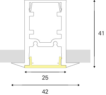 Lightplane 1 Recessed Trim | Light Forms